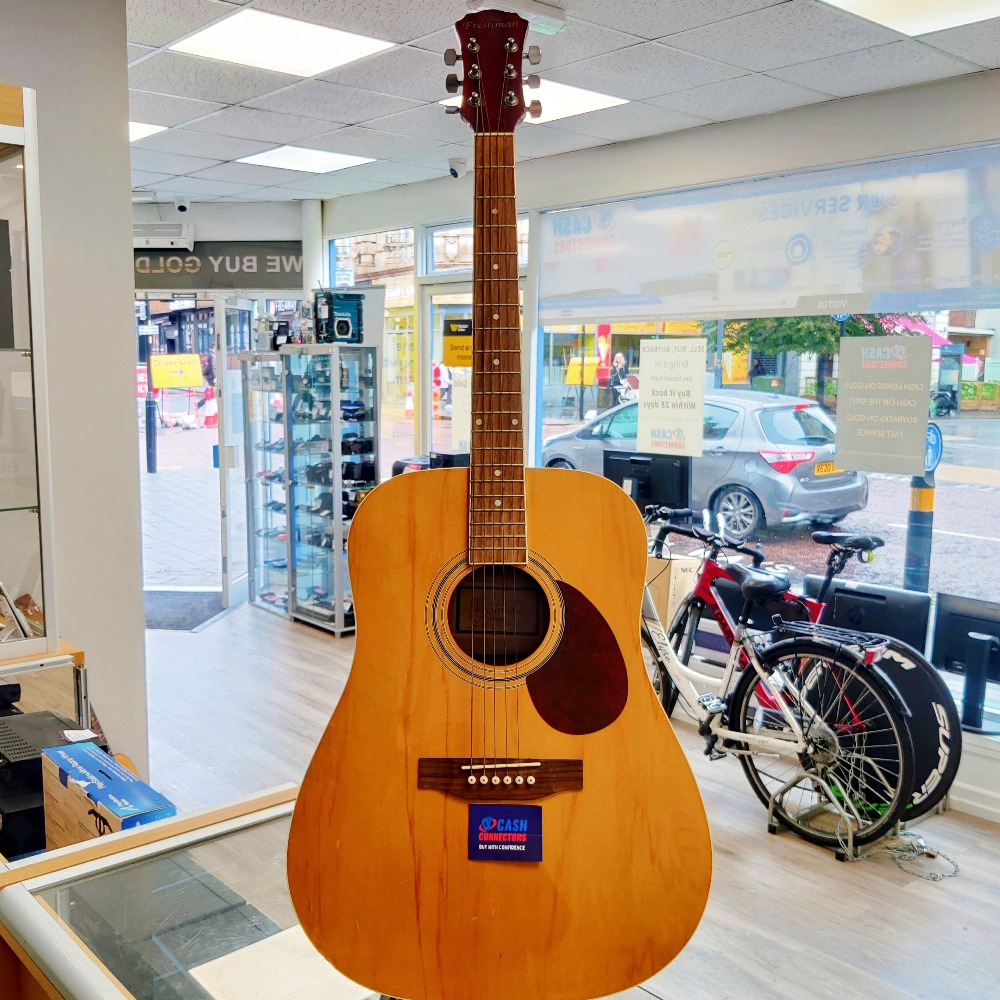 Pre-owned Freshman FA1DN Acoustic Guitar, Natural - Own4Less